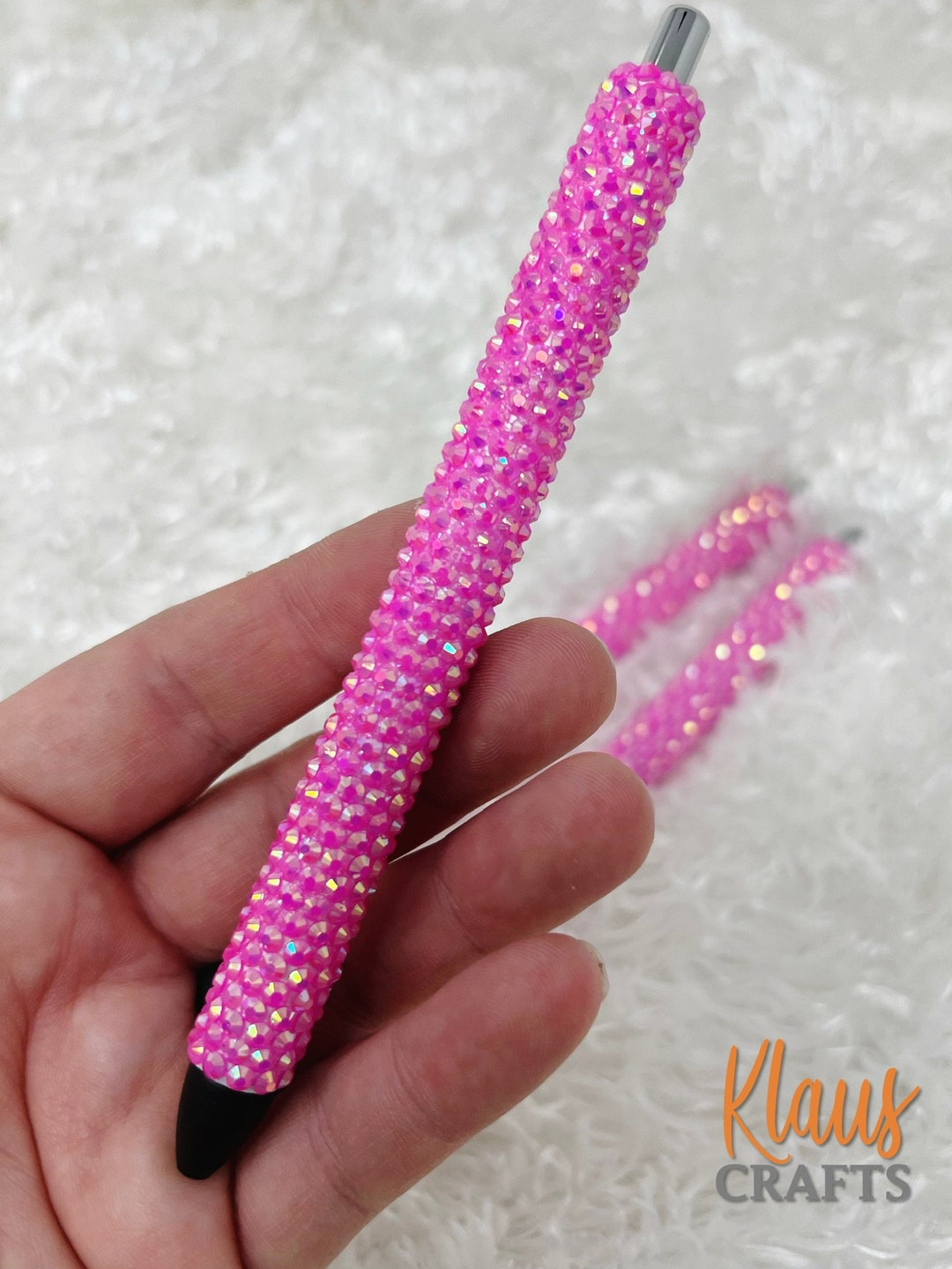 Made to Order Hot Pink Rhinestone Refillable Gel Pen! Pink Rhinestone ...