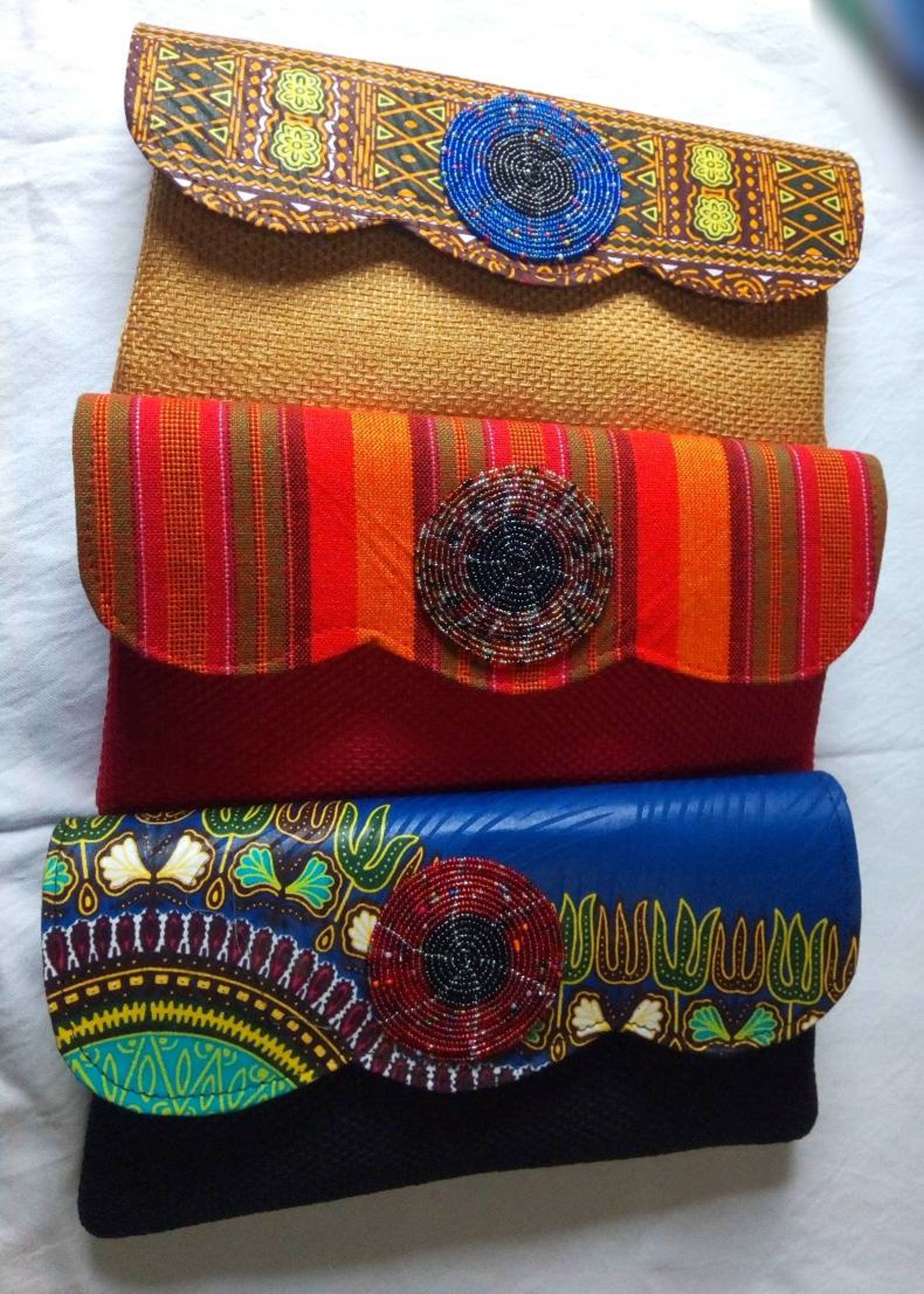 Set of 3 African Purses Bagsafrican Print Bag Women Purses - Etsy
