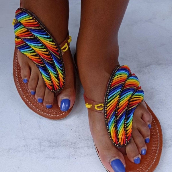 African Sandals for Women - Etsy