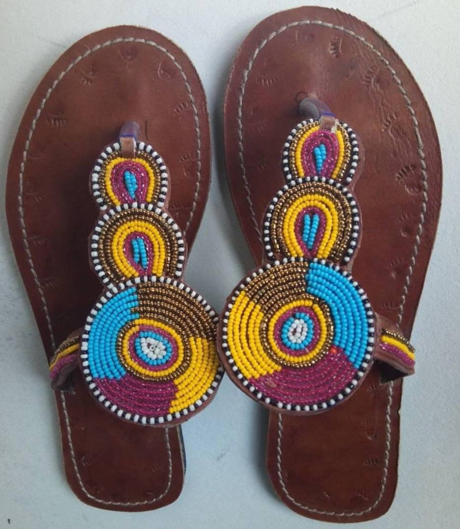 ON Sale:african Beaded Sandals Women Sandals African - Etsy