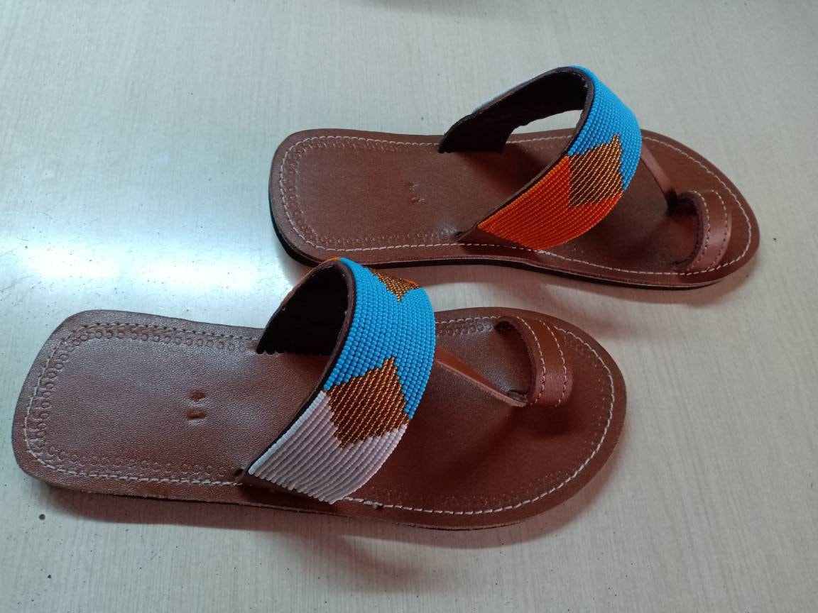 ON SALE Father's day gift idea African sandals Kenyan | Etsy