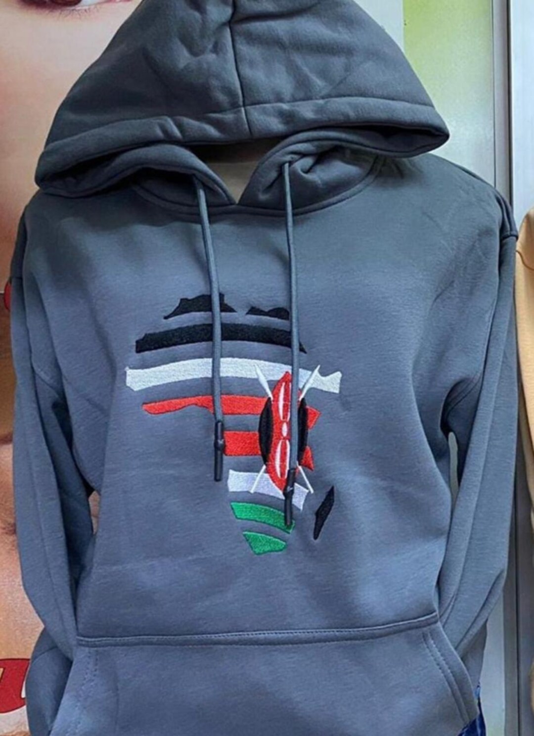 African Gray Unisex Hood /handmade Custom Winter Hood/cozy, Warm, and ...