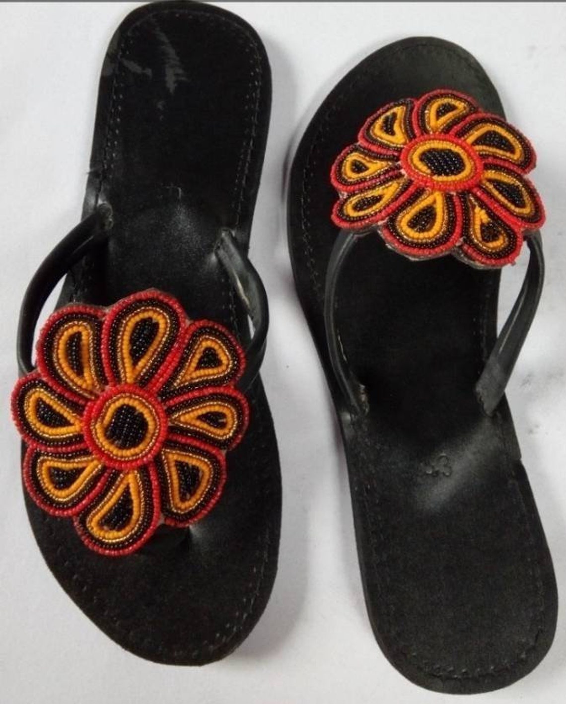 African sandals Kenya sandals women beaded sandals maasai | Etsy