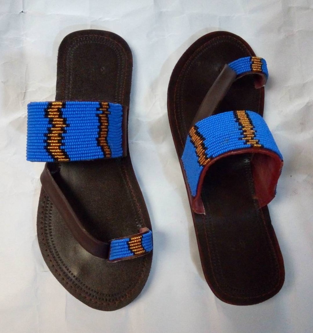 ON Sale:beaded Sandals/sandals Women Leather/african Beaded Sandals ...