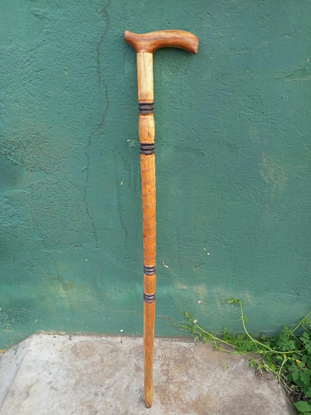African Wood Original Hiking Walking Stick/handmade Kenya Africa ...