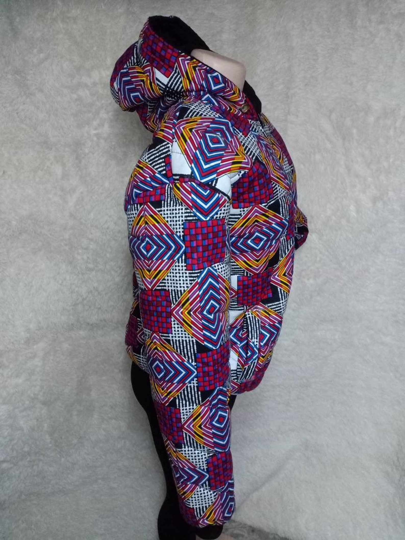 Unisex Winter Jacket African Print Jacketwinter Jacketkente | Etsy