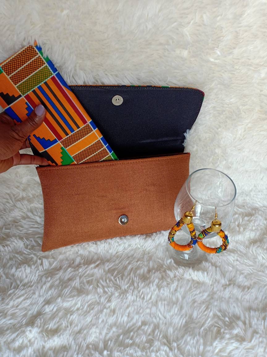 African purses with a matching wallet and earringsAfrican | Etsy