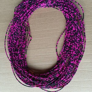 Pink and Black Waist Beads Belly Chain Belly Beadscute - Etsy