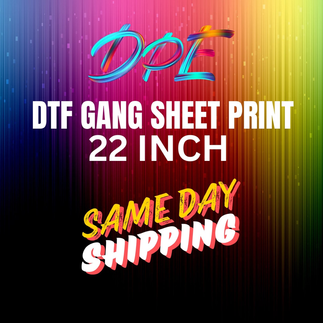 Custom DTF Gang Sheet, DTF Transfers, Direct to Film Transfer, Personalized Heat Print, Bulk DTF ...