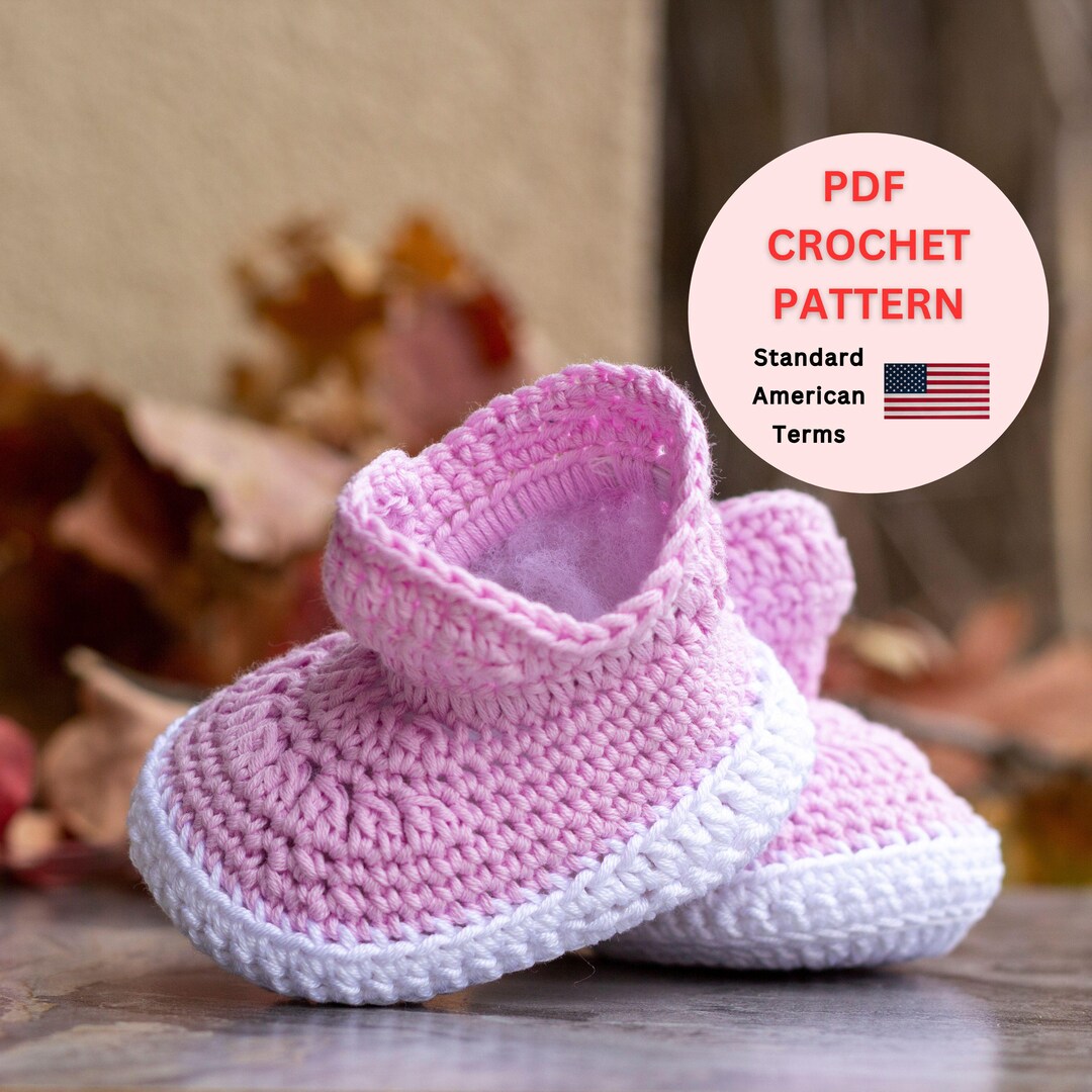 Crochet Baby Booties Pattern: Easy Tutorial (PDF Download) - Etsy