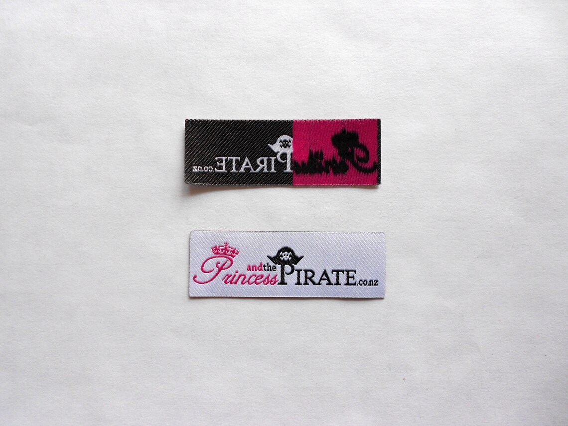 Iron on Clothing Woven Label With Customized Brand Logo, (MOQ 1000pcs ...