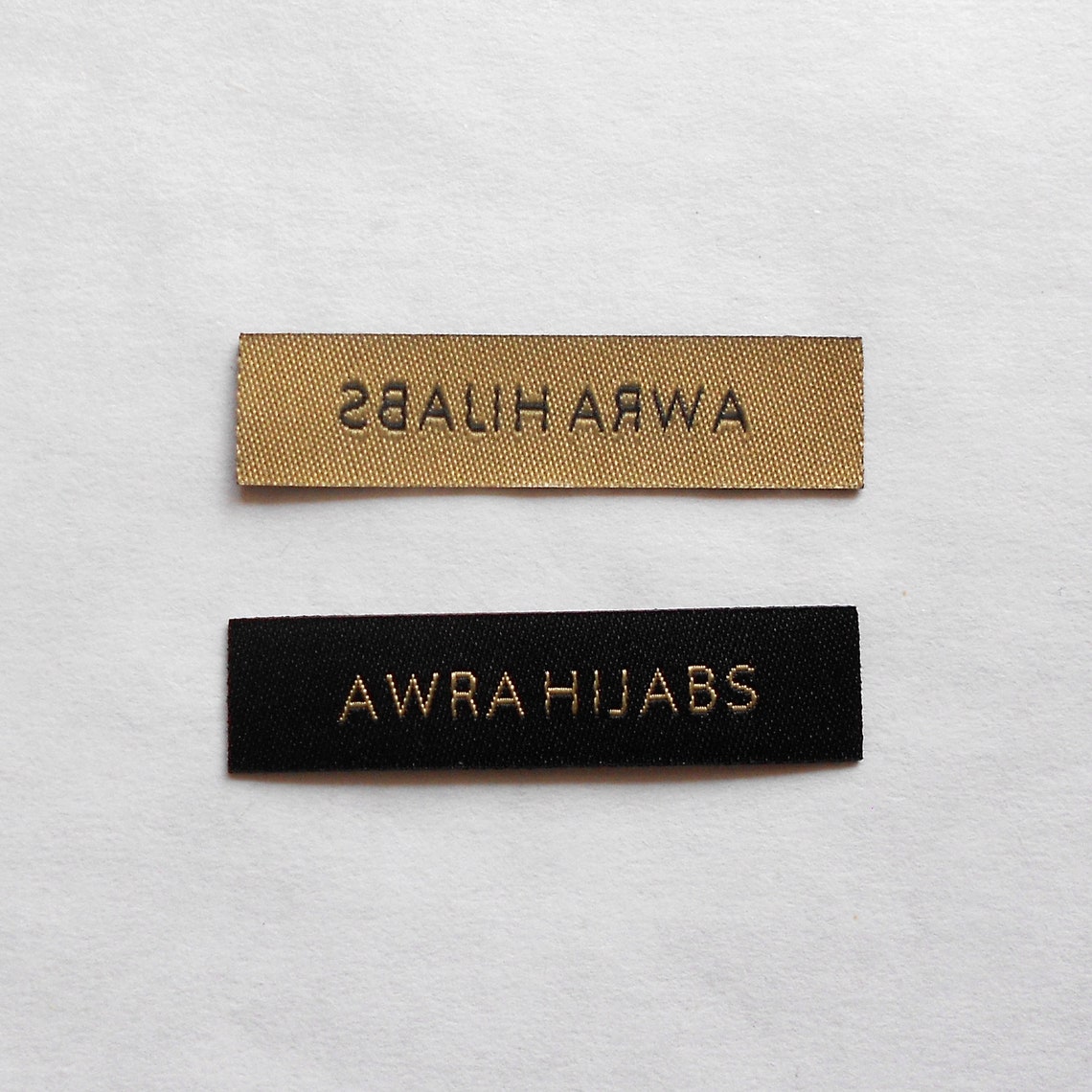 Iron on Clothing Woven Label With Customized Brand Logo, (MOQ 1000pcs ...