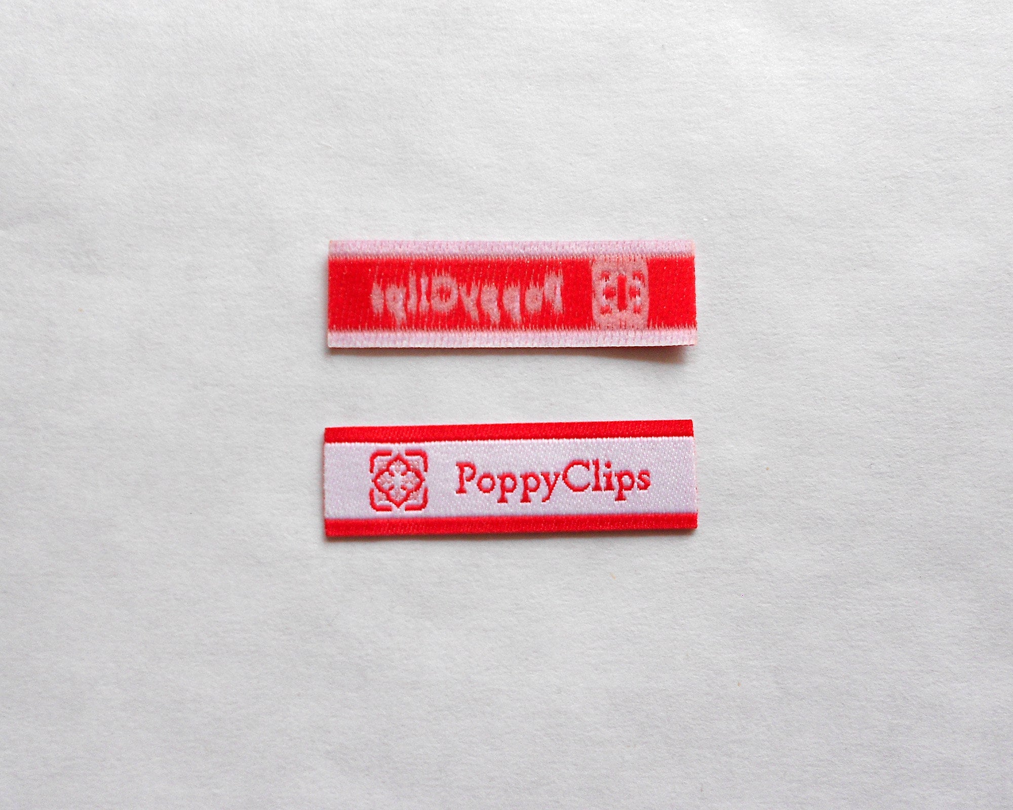 Iron on Clothing Woven Label With Customized Brand Logo, (MOQ 1000pcs ...