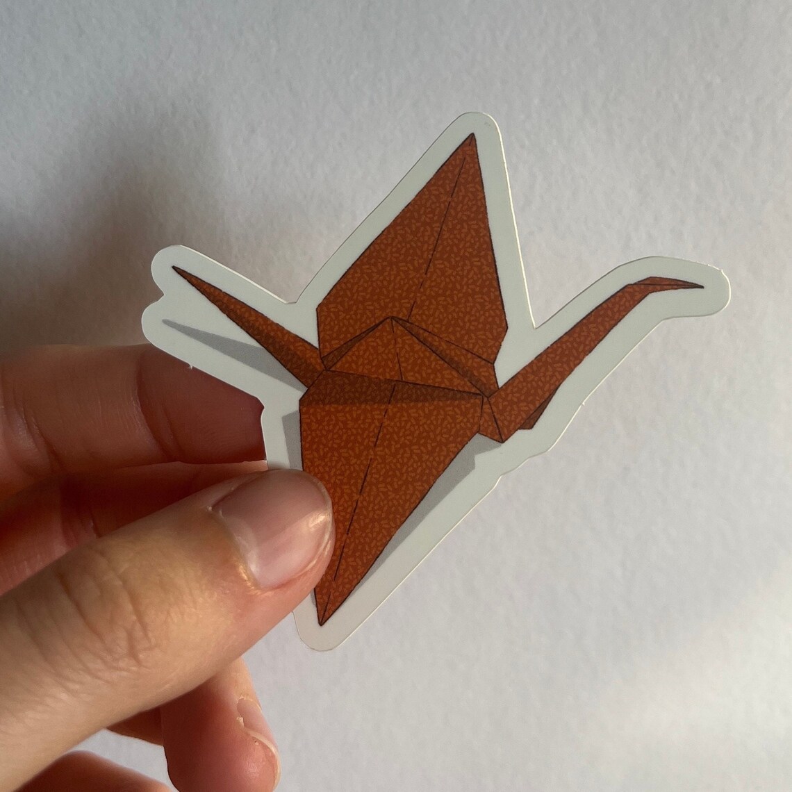 Origami Crane Vinyl Sticker - Etsy