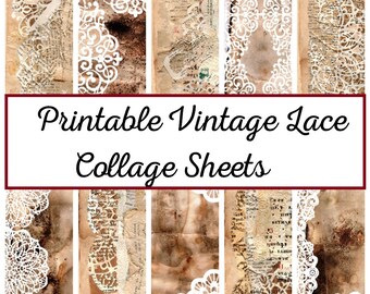 Vintage Lace Paper | Etsy