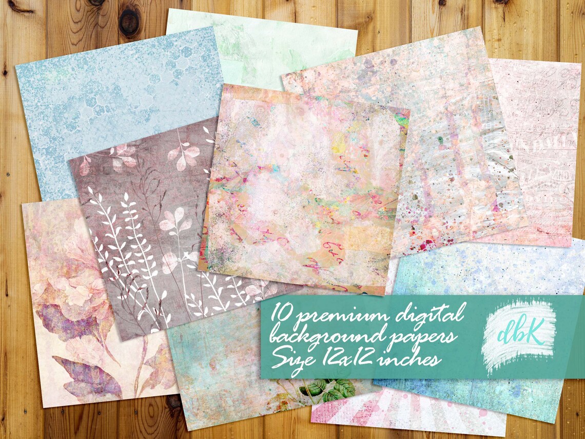 Digital Scrapbook Paper Bundle - Collage Paper - Junk Journal Kit - Art ...