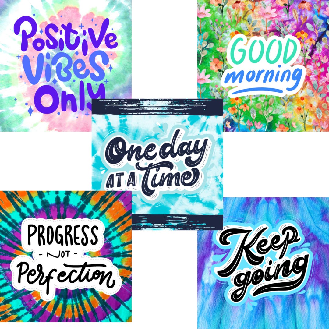 Set of Five Subscriber Emotes for Tiktok Discord Social Media Stickers ...