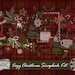 Merry Christmas Digital Scrapbooking Kit, Christmas Digiscrap Bundle ...