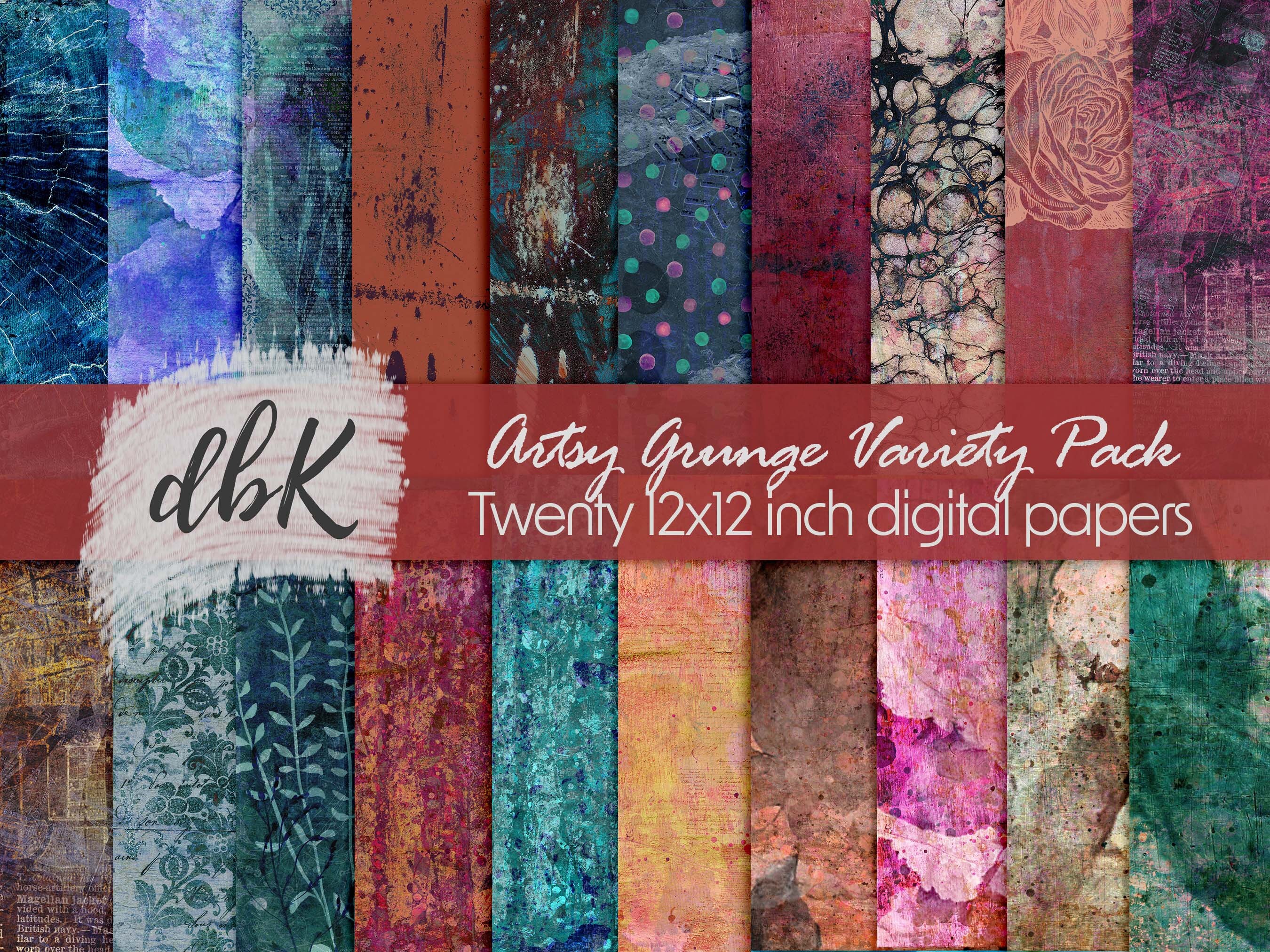 Digital Scrapbook Paper Bundle - Collage Paper - Junk Journal Kit - Art ...