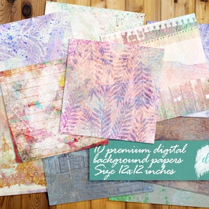 Digital Scrapbook Paper Bundle - Collage Paper - Junk Journal Kit - Art ...
