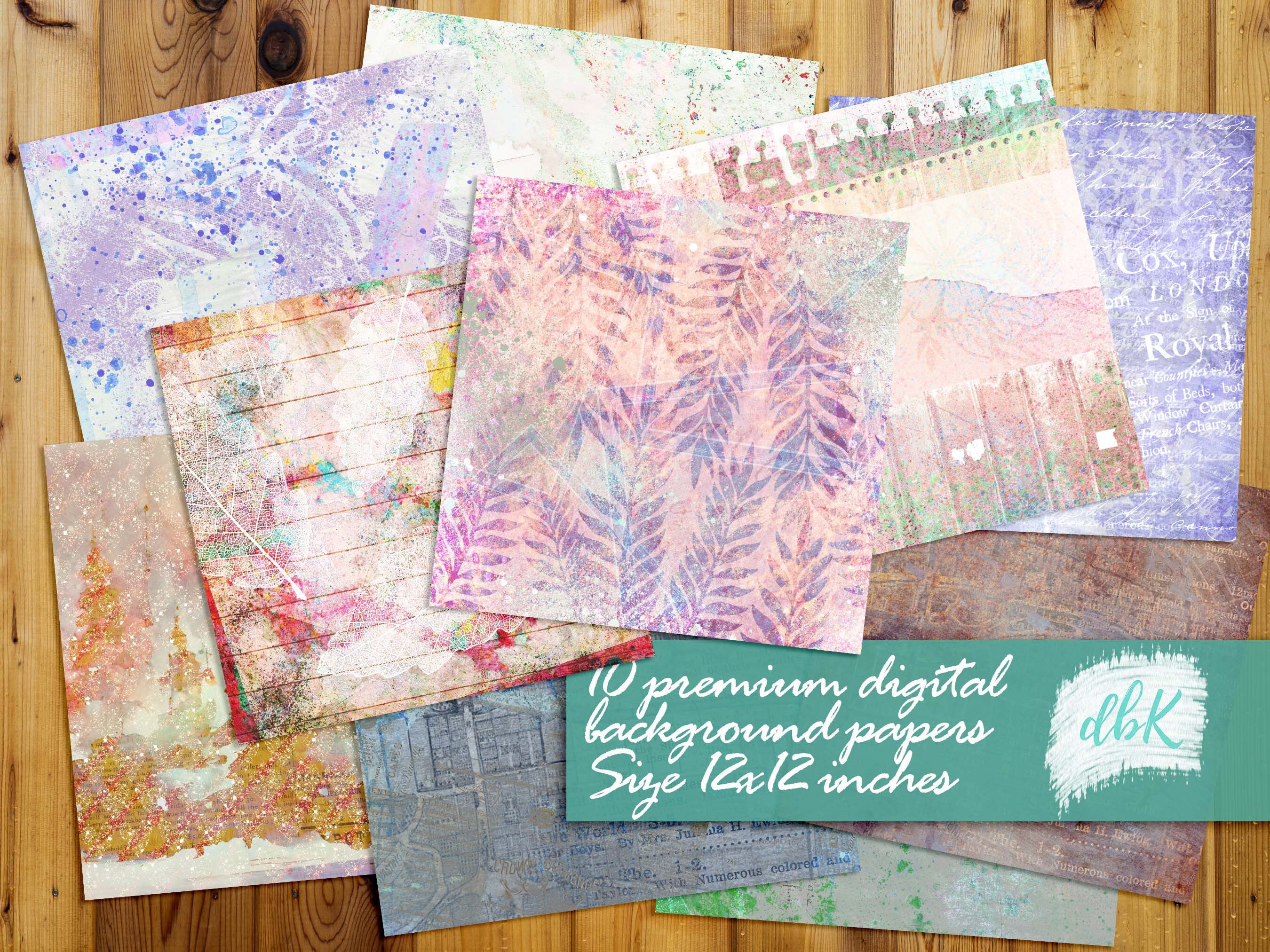 Digital Scrapbook Paper Bundle - Collage Paper - Junk Journal Kit - Art ...