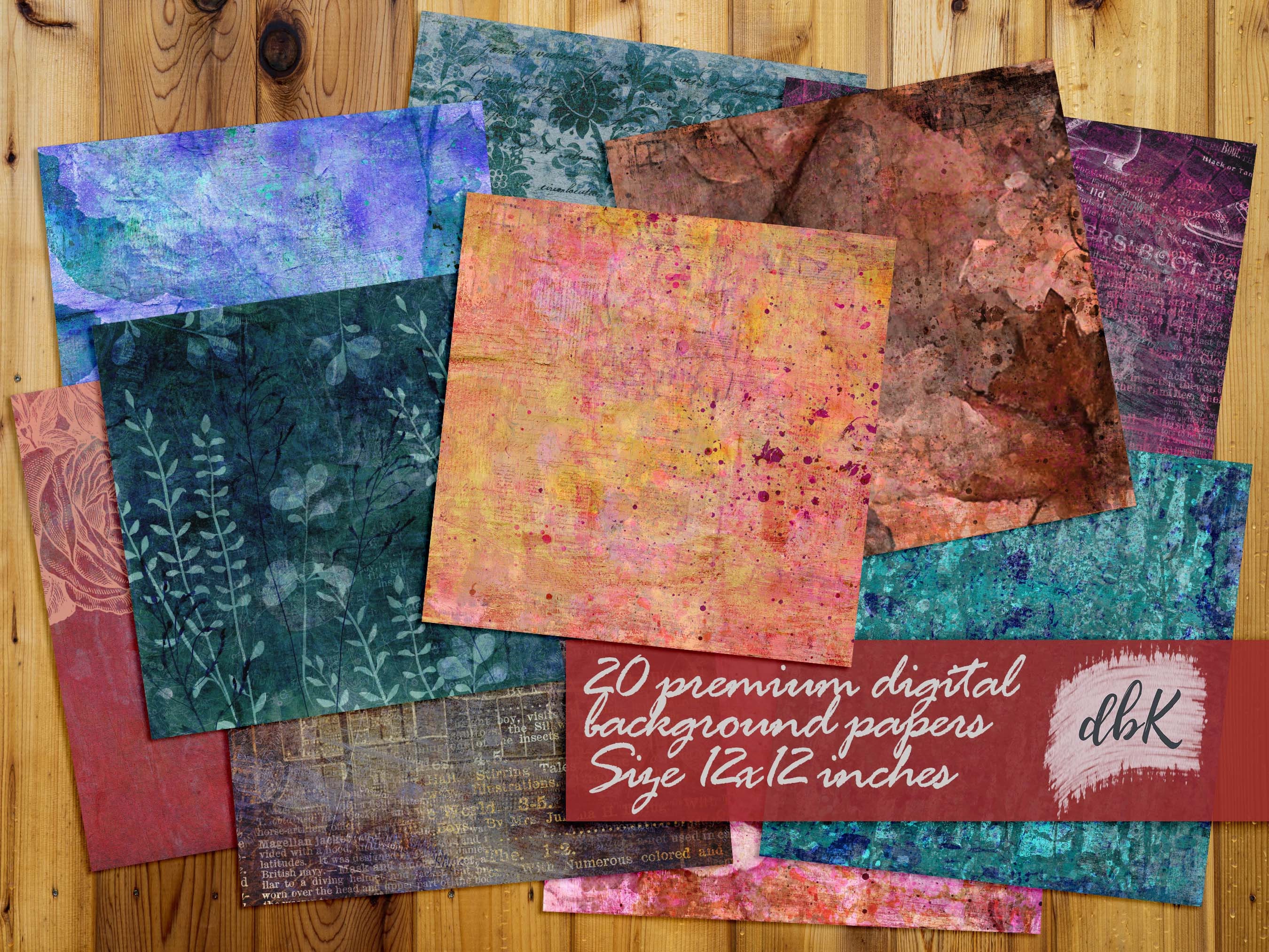 Digital Scrapbook Paper Bundle - Collage Paper - Junk Journal Kit - Art ...