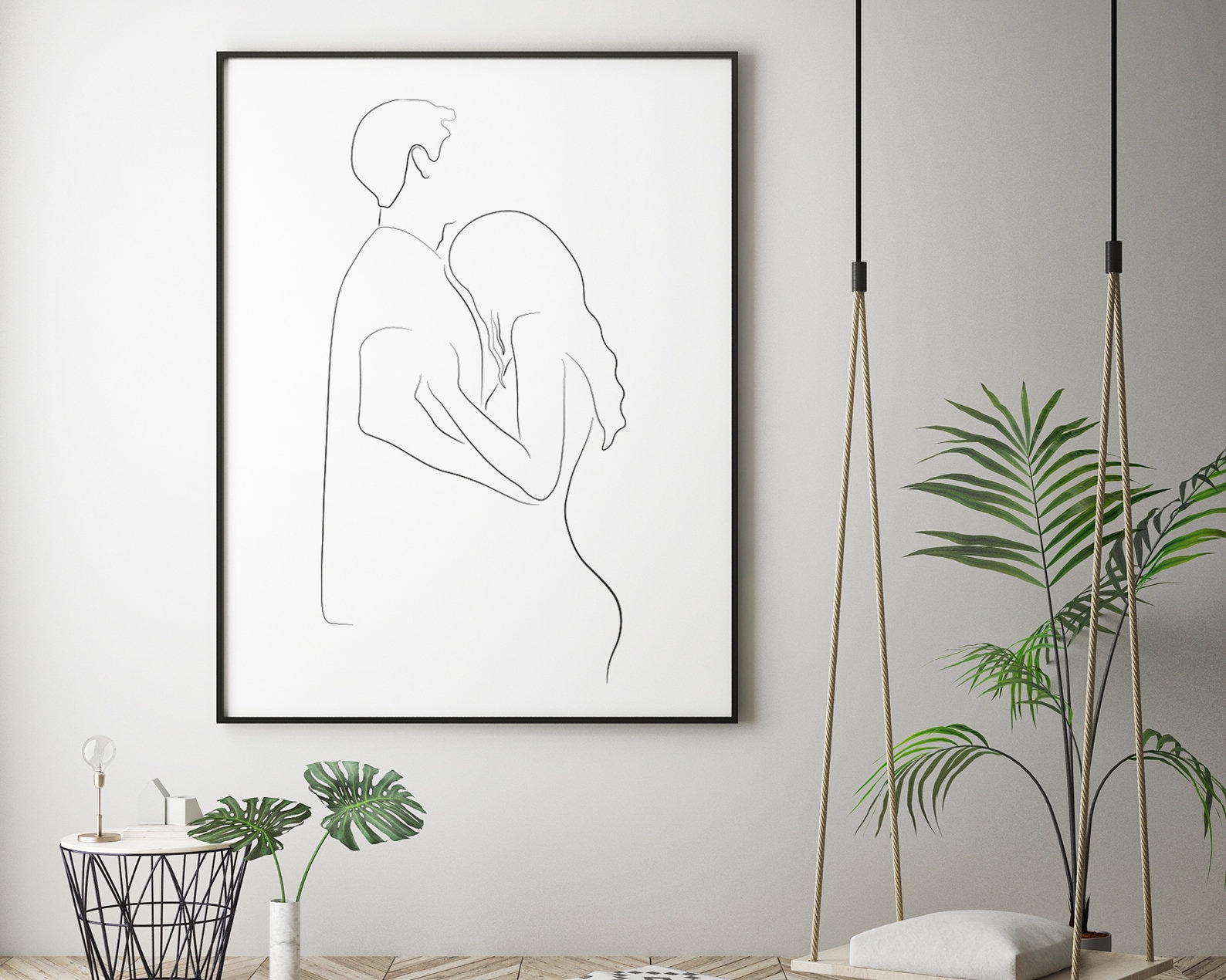 Hugging Couple Line Art Poster Cuddle Line Art Line Art - Etsy