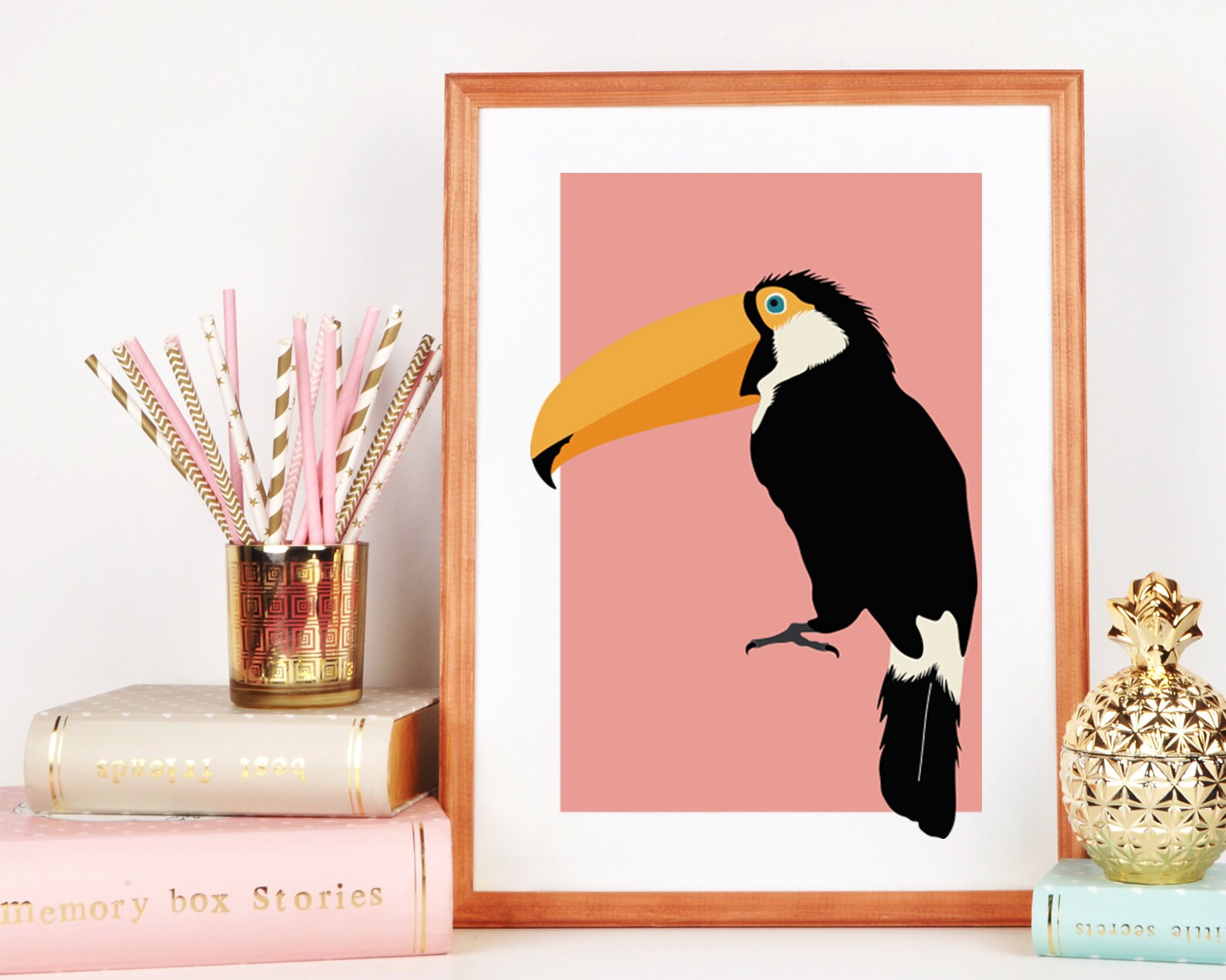 Toucan Illustration Print Toucan Print Bird Illustration | Etsy