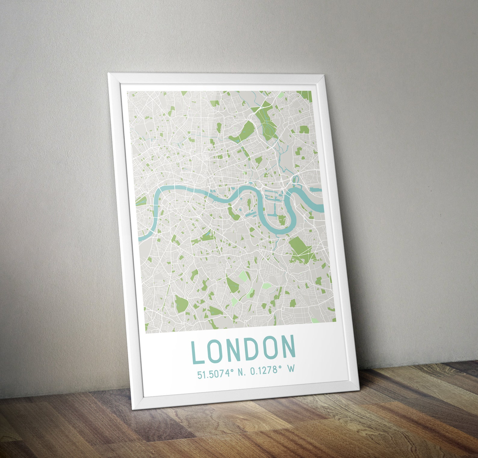 Natural City Map Minimalist Poster Natural City Poster | Etsy