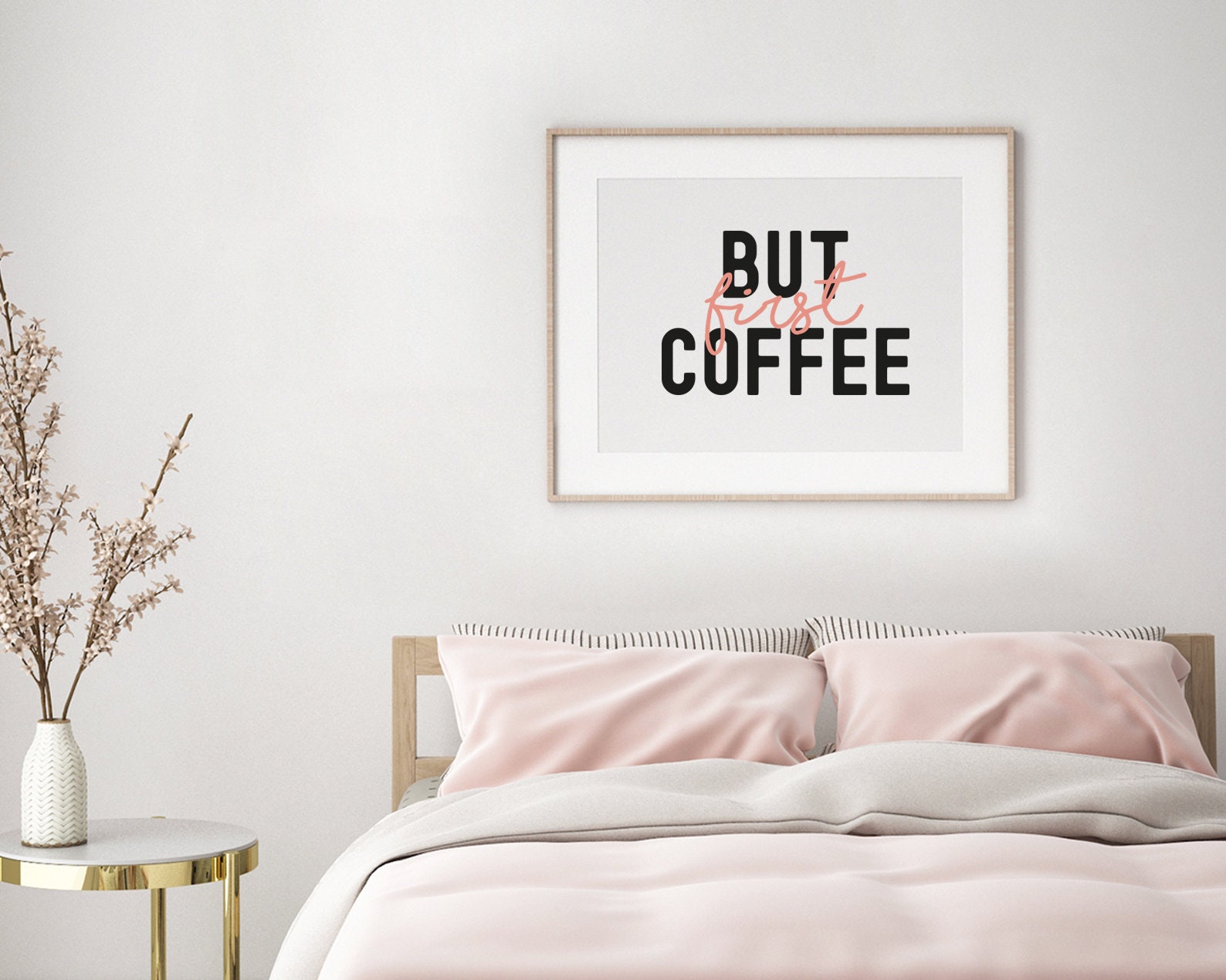 But First Coffee Print Coffee Typography Print Print Quote | Etsy