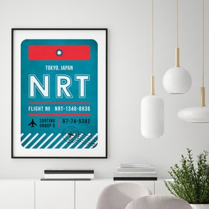 Tokyo Luggage Tag Print, Tokyo Print, Tokyo Luggage Tag, Japan Travel ...