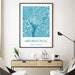 Blue City Map Minimalist Poster Blue City Poster London - Etsy
