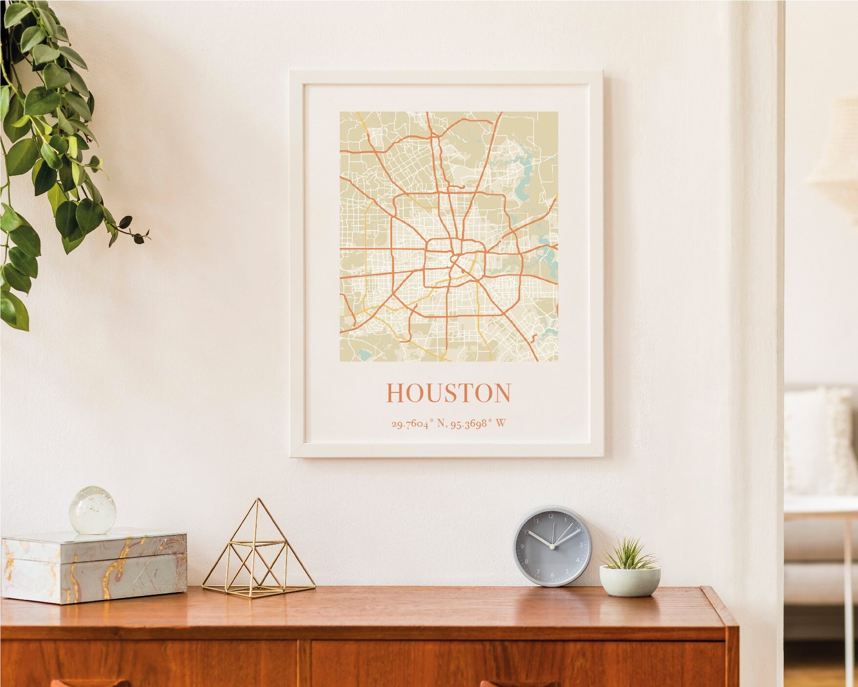 Vintage City Map Minimalist Poster Vintage City Poster | Etsy UK