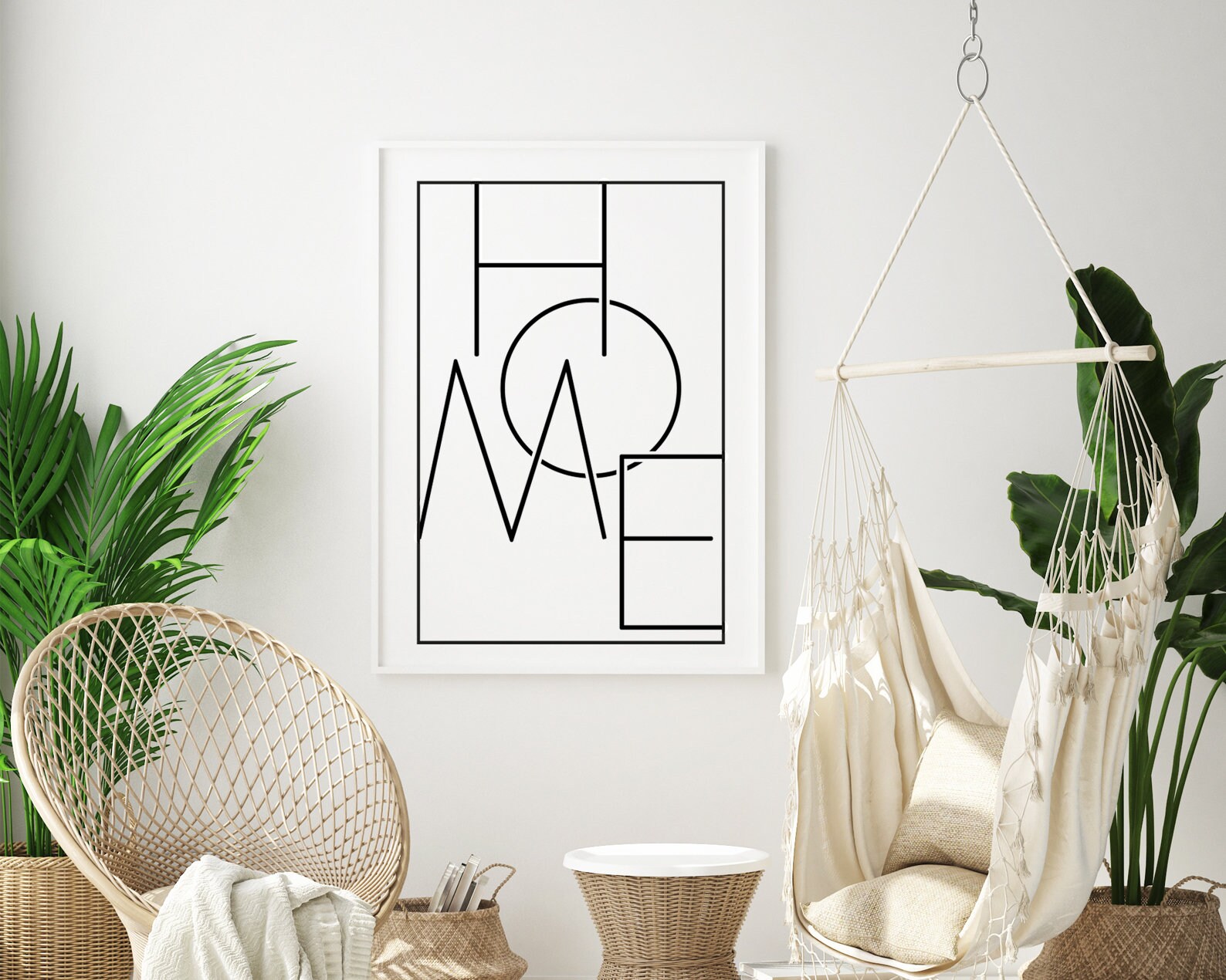 Home Quote Print Home Typography Print Black and White Home | Etsy