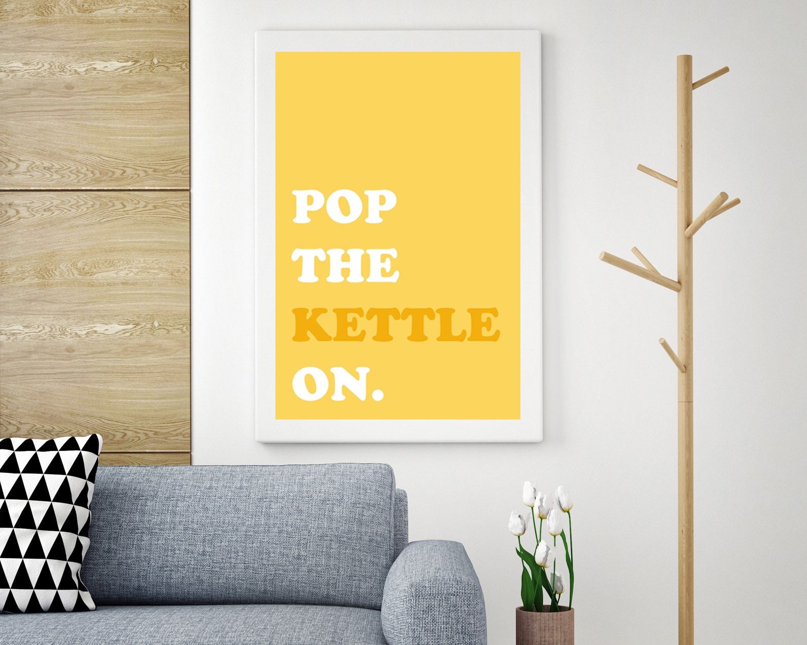 Pop the Kettle on Print British Saying Quote Print Kettle on | Etsy