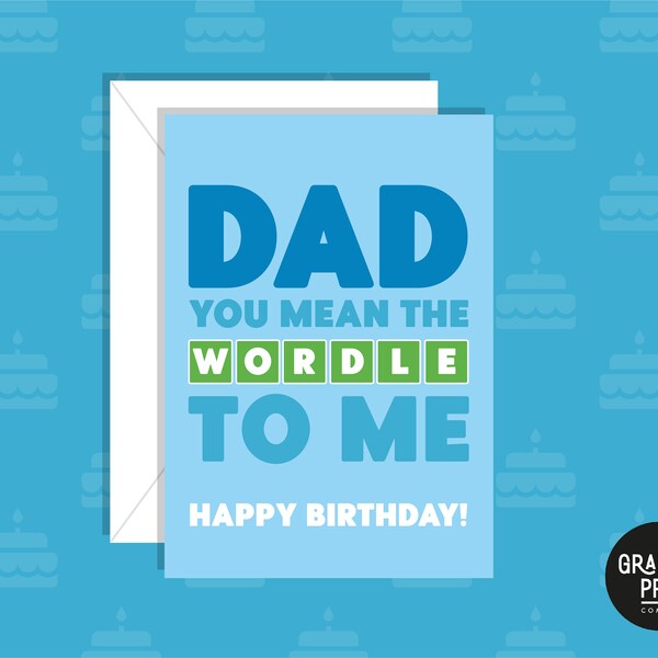 Wordle Happy Birthday Card - Etsy