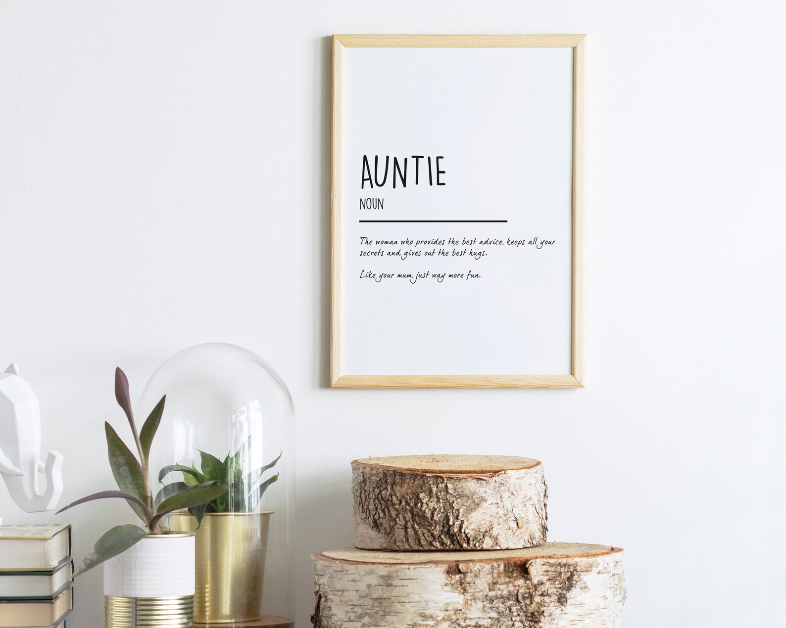 Auntie Definition Poster Gift for Auntie Definition Print | Etsy