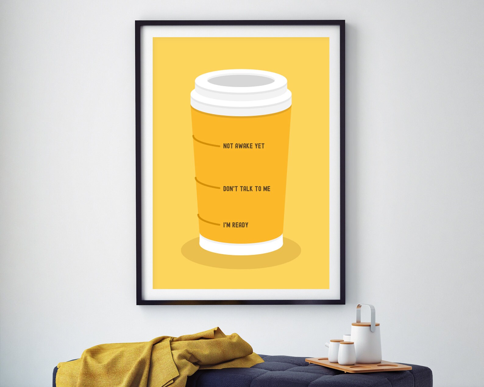The Stages of Coffee Print Coffee Typography Print Print - Etsy