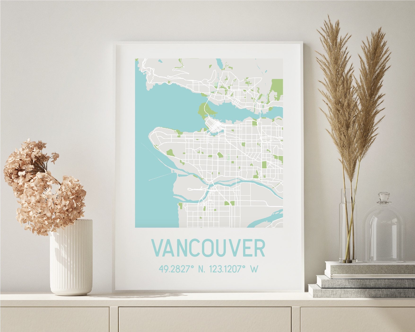 Natural City Map Minimalist Poster Natural City Poster | Etsy