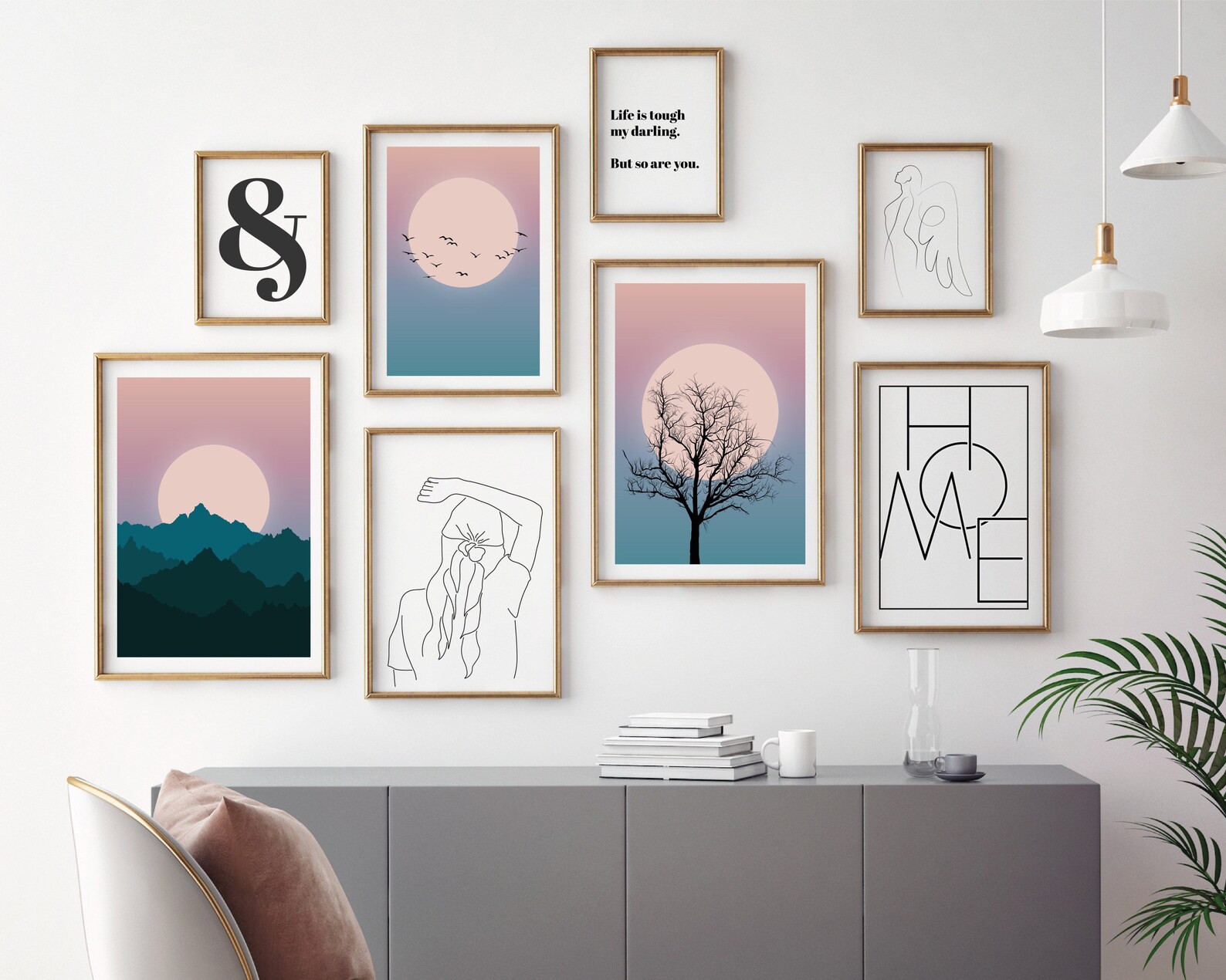Daydream Gallery Wall Set Wall Art Print Poster Bundle Set | Etsy