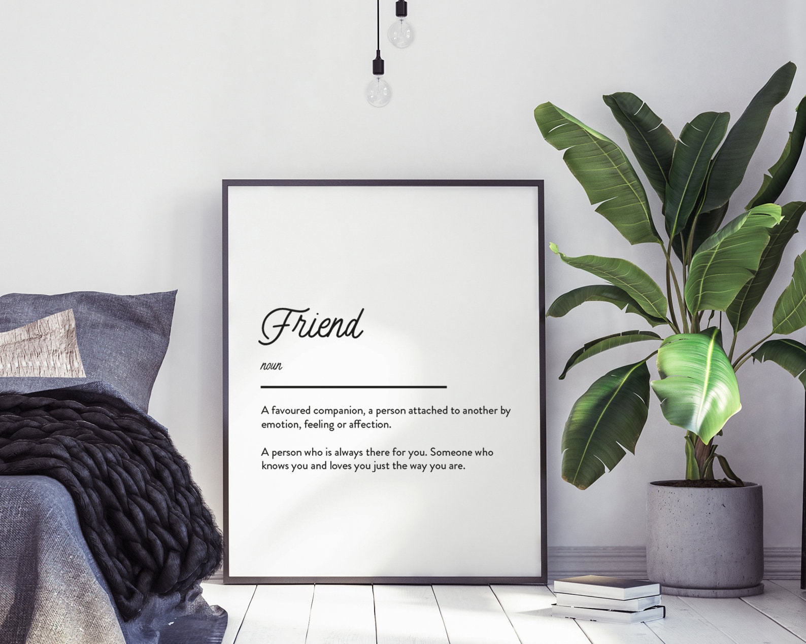 Friend Definition Poster Friend Definition Print Home Decor | Etsy