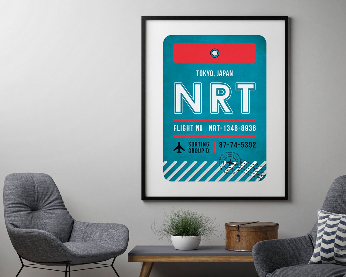 Tokyo Luggage Tag Print Tokyo Print Tokyo Luggage Tag Japan - Etsy