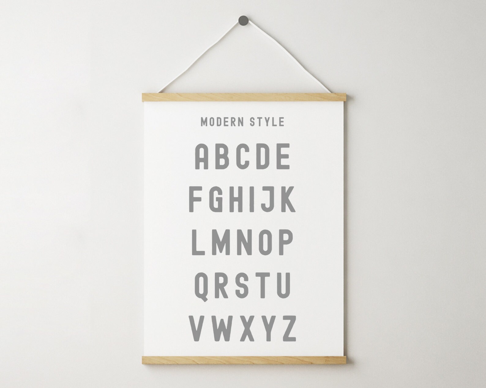 Grey Initial Nursery Print Nursery Letter Print Initial Wall - Etsy