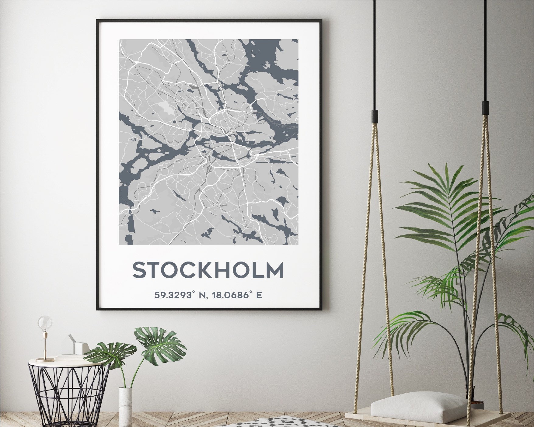Grey City Map Minimalist Poster Grey City Poster London - Etsy