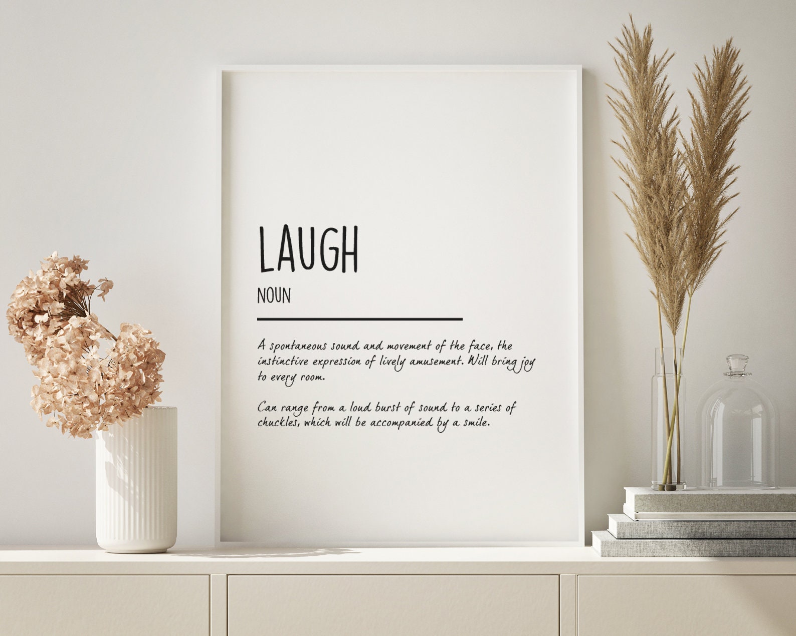 Laugh Definition Poster Laugh Definition Print Home Decor | Etsy