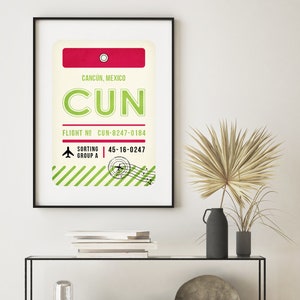 Cancun Luggage Tag Print Cancun Print Cancun Luggage Tag - Etsy