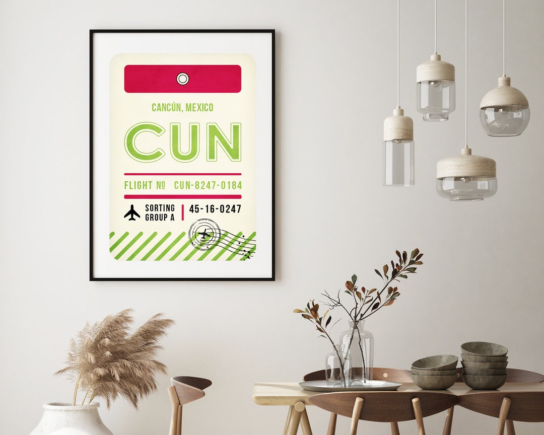 Cancun Luggage Tag Print Cancun Print Cancun Luggage Tag - Etsy