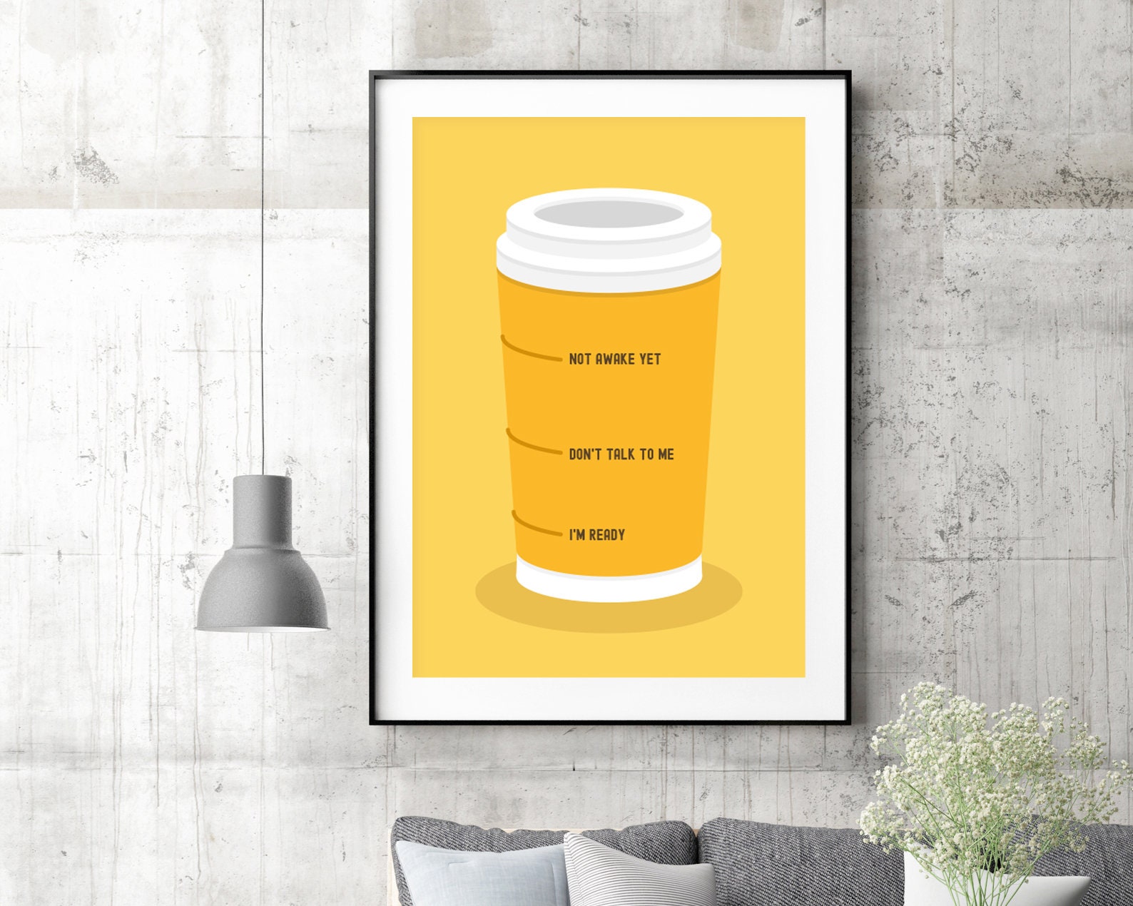 The Stages of Coffee Print Coffee Typography Print Print - Etsy