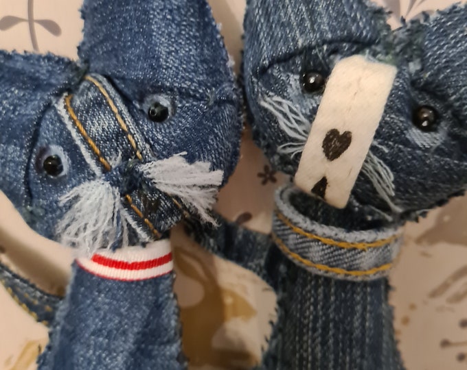 UPCYCLED DENIM DONKEY Pdf Sewing Pattern. Hand Sew Your Own Little ...
