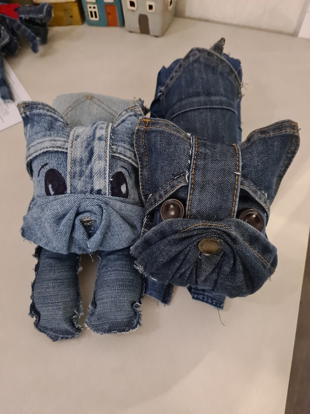 Upcycled Denim Dog Sewing PDF Pattern . Hand Sew Your Own Eco-friendly ...